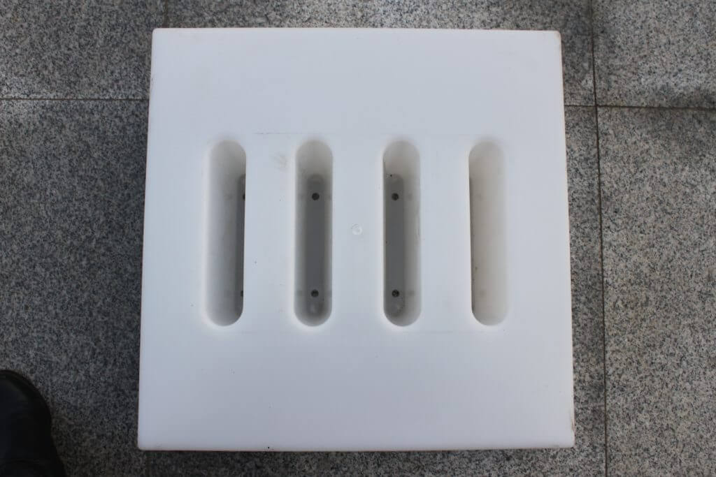 Concrete Gutter Drain Cover Molds With 4 Holes - LCMOLDS.COM