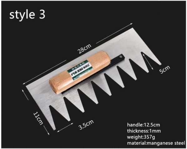 Handle Tooth Trowels For Concrete Construction - LCMOLDS.COM