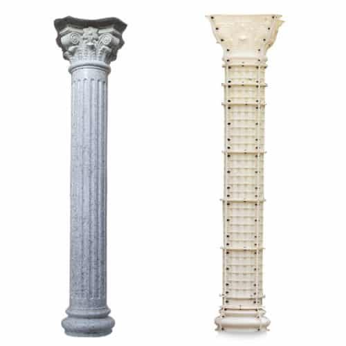 Roman Column Molds Smooth Face Height Adjustable - LCMOLDS.COM