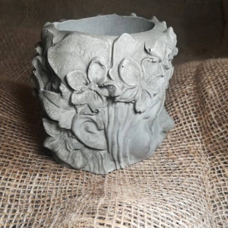 Silicone Concrete Girl Head Planter Molds - LCMOLDS.COM
