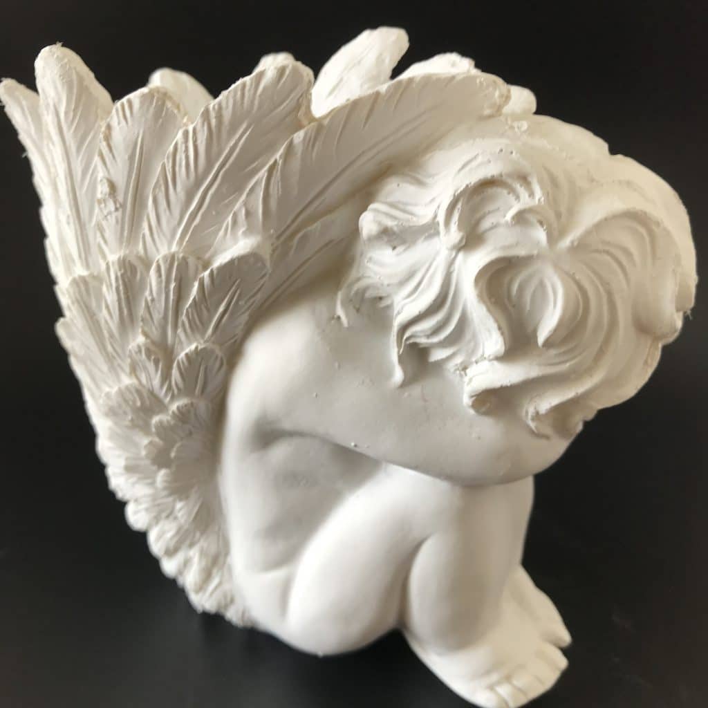 Concrete Angel Statue Vase Planter Silicone Molds For Sale - LCMOLDS.COM