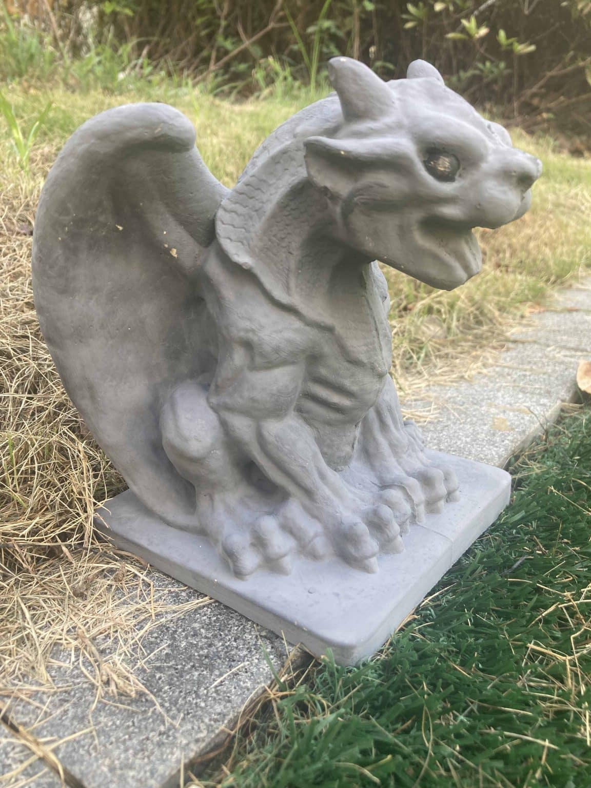 Concrete Gargoyle Molds Winged Statue for Garden Decor - Lcmolds.com