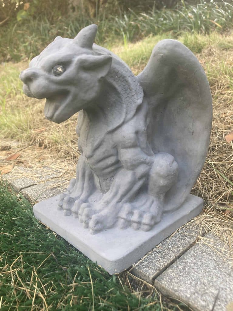 Concrete Gargoyle Molds Winged Statue for Garden Decor - Lcmolds.com