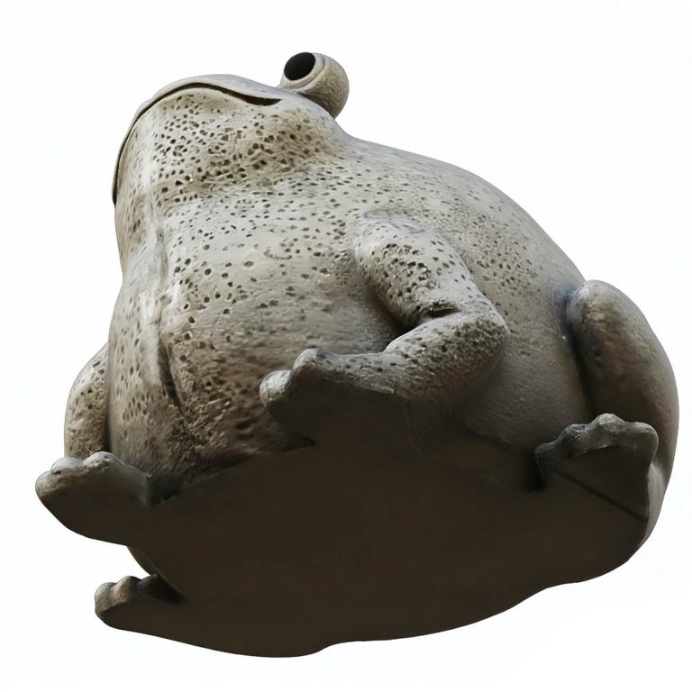 LCMOLDS Huge Concrete Frog Statue Mold H12 x W16 x L16 Inches - LCMOLDS.COM