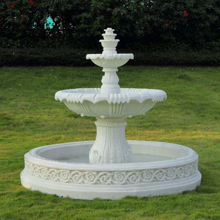 H57" 3-Tiers Concrete Fountain Molds for Outdoor Indoor Decor - LCMOLDS.COM